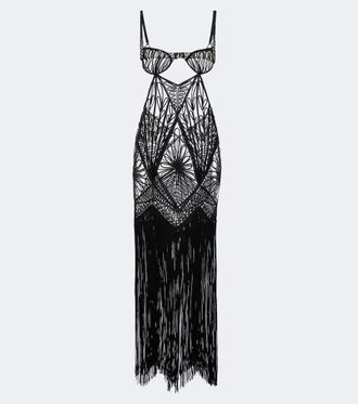 The Attico Bustier-Kleid aus T&uuml;ll