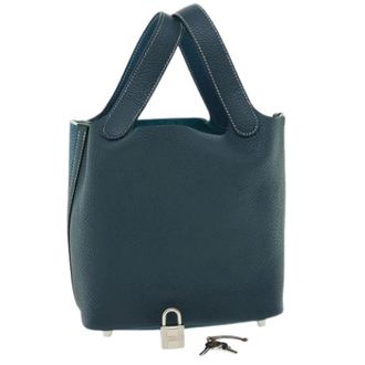 Herm&egrave;s Sac seau Pre-owned - Femme - Pre-owned - Bleu - Taille: ONE Size