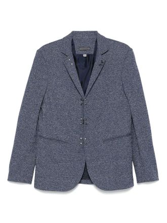 John Varvatos blazer à boutonnage simple - Bleu