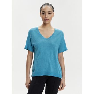 Vila T-Shirt Abella 14089540 Blau Relaxed Fit