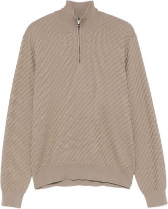 Brioni Strukturiertes Oberteil - Nude