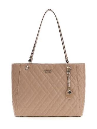 Guess Sac &agrave; bandouli&egrave;re pour femme Isemay Noel fourre-tout pale mocha BS26GU109 GG962825