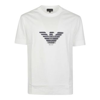 Emporio Armani Homme, Tops, Blanc, Taille: S T-Chemises