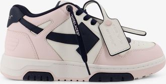 Off-white Out of Office leather sneakers with iconic logo on the side - OFF WHITE - gender_Man