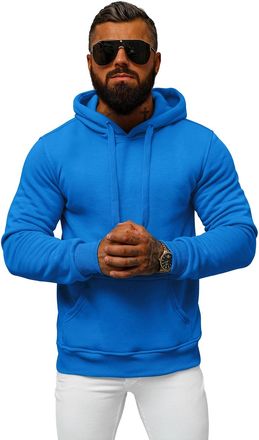 OZONEE Herren Hoodie Sweatjacke Kapuzenpullover Sweatshirt Farbvarianten Kapuzenjacke Kapuzenpulli mit Rei&szlig;verschluss Langarm Sport Style Casual Fitness Trai
