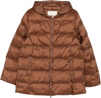Max Mara Mmlmanto Puffer Jacket - Femme - Vestes - Brun - Taille: 38 FR