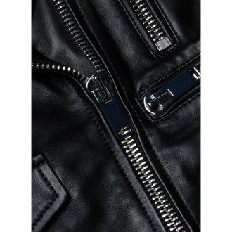 L'agence Blouson motard en cuir dagneau