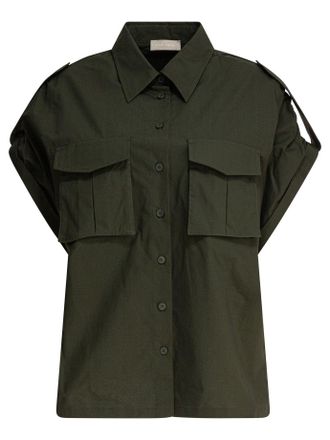 Elie Saab Poplin Shirt Palm Shade38 Ppepeline