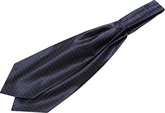 Allegra K Cravate à pois cravate Ascot cravate pour homme cravate de fête formelle Bleu marine rouge Taille unique