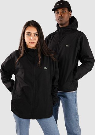 Lacoste Zipped Packable Windbreaker black