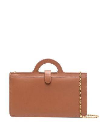 Marni mini sac &agrave; main Tropicalia - Marron