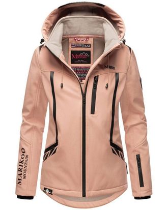 Marikoo Softshelljacke Mount-Cho-Oyu mit abnehmbarer Kapuze
