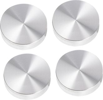Artibetter 4 Stck Aluminiumrunder Scheibenadapter aus Aluminiumlegierung Kompakt Leicht Einfach zu Montieren Vielseitig Einsetzbar für Glastisch und Kaffeetisch 