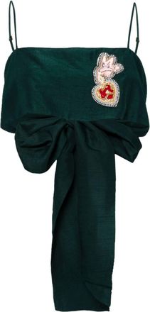 Alemais Verziertes Cropped-Top - Grün