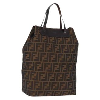 Fendi Pre-owned Toile sacs-fendi - Femme - Pre-owned - Brun - Taille: ONE Size