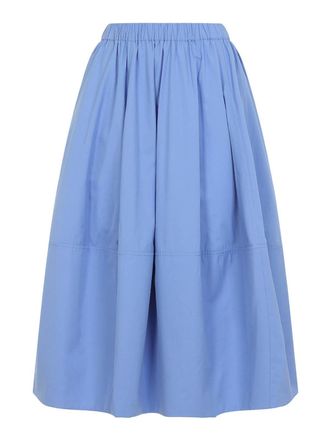 Co Jupe Midi - Bleu