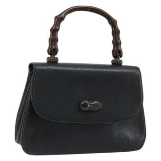 Gucci Pre-owned Lederhandtasche - - Pre-owned - Damen - Schwarzk - ONE SIZE