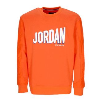 Nike Jordan Graphic Fleece Crewneck - - Sport - Herren - Orange - S