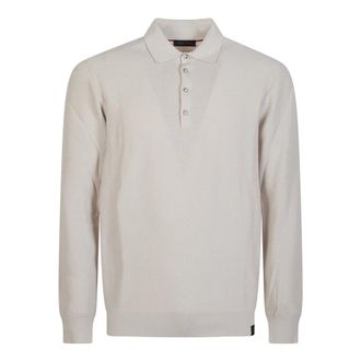 Fay Polo Neck Sweater - - Knitwear - Herren - Beige - L