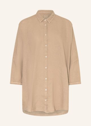120% Lino 120%Lino Hemdbluse Aus Leinen Mit 3/4-Arm beige