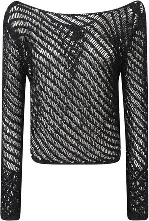 Pinko Pinko, Femme, Tops, Noir, Taille: 38 FR Faglia Knit