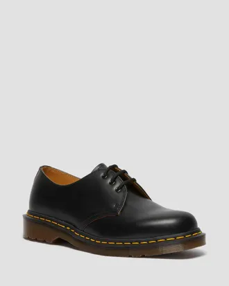 Dr. Martens Vintage 1461 Quilon Leder Oxford Schuhe in Schwarz, Gr&ouml;&szlig;e: 37