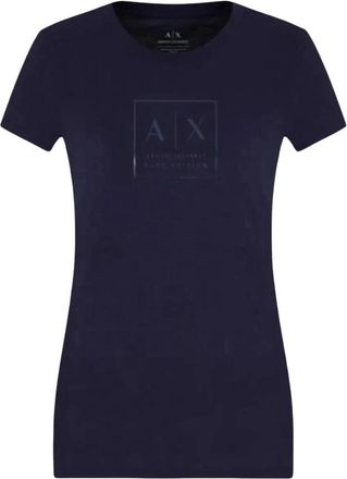 A|X Armani Exchange Femme, Tops, Bleu, Taille: 38 FR T-shirt