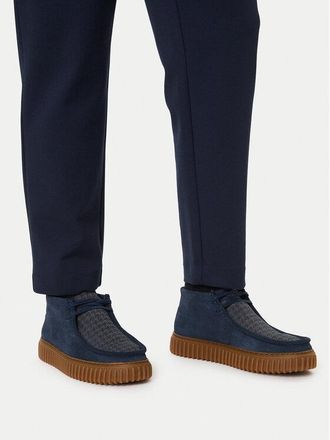 Clarks Schn&uuml;rschuhe Torhill Hi 26183427 Dunkelblau