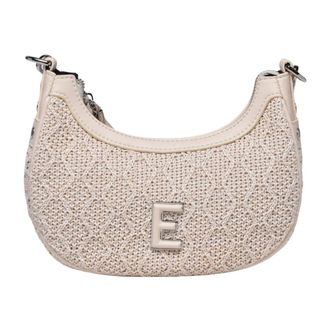 Ermanno Scervino Femme, Sacs, Beige, Taille: ONE Size Hobo Terra Straw