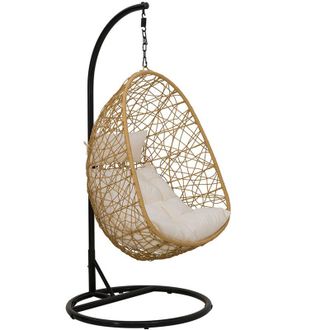 Best Mobilier Bestmobilier - Leila - hängesessel 1-sitzer - rattanoptik- farbe natur - beige