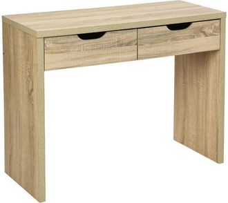 Atmosphera Console 2 tiroirs Bivoak effet chêne naturel - Atmosphera créateur dintérieur