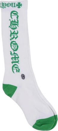 Chrome Hearts logo-embroidered socks - Wei&szlig;