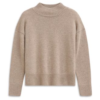 Bugatti Femme, Pulls, Beige, Taille: 38 FR Pull en Cachemire à Col Roulé