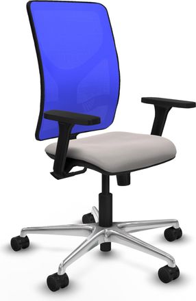 Piqueras y Crespo Atmungsaktiver Stuhl mit 3D-Armlehnen, h&ouml;henverstellbare Lendenwirbelst&uuml;tze, ausgestattet mit 3 Positionen und Schneideschaum, mit Rollen von 65 mm, N