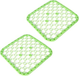 BESTONZON 2 Stück Spülbeckenmatte Spülbeckeneinlage Abtropfmatte Spülmatte Kunststoff Abtropf inkl. Ablauf zur Spüle Ablage von Besteck und Geschirr Abtropfscha