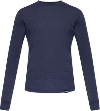 Dsquared2 Homme, Tops, Bleu, Taille: XL T-shirt Manches Longues R&ecirc;ve Neigeux