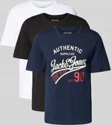 Jack & Jones T-Shirt mit Label-Print im 3er-Pack Modell ETHAN