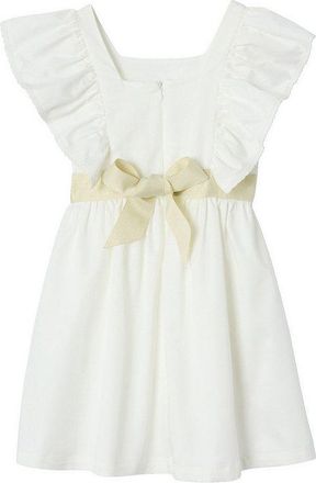 Vertbaudet Minikleid Festliches M&auml;dchen Kleid mit goldenem G&uuml;rtel