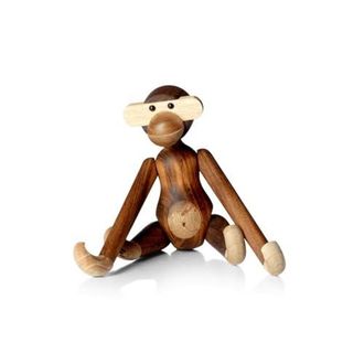 Kay Bojesen AFFE klein Figuren 18.5 cm Affen Weihnachtsdekoration, Holz dunkel