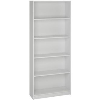 PEGANE Pegane - Bibliothèque / Etagère coloris blanc - Hauteur 180 x Longueur 75 x Profondeur 25 cm
