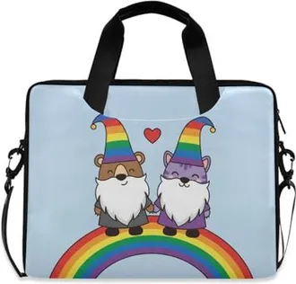 Alaza Sac pour ordinateur portable de 40,6 &agrave; 15,6 cm, motif animal terrier de Boston, sac pour ordinateur portable pour femme, homme, &eacute;tudiant, travail, voy