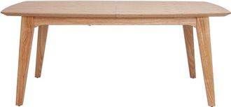 Miliboo Skandinavischer Esstisch ausziehbar Eichenfurnier b 180-230 cm fifties