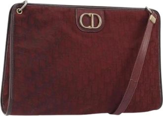 Dior Pre-owned Vintage Trotter Canvas Shoulder Bag - Femme - Pre-owned - Rouge - Taille: ONE Size