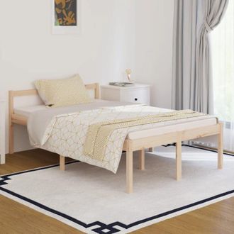vidaXL Lit pour personne &acirc;g&eacute;e 120x190 cm petit double bois massif pin Vidaxl