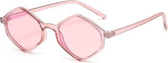 Generic Lunettes De Soleil Femmes Petite Monture Lunettes De Soleil De Vacances &Agrave; La(Pink)