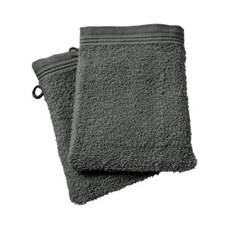 Univers D&eacute;cor UNIVERSDECOR Spa Waschlappen, 2 oder 6 St&uuml;ck, 15 x 21 cm, 400 g/m&sup2; (2, Schiefer)