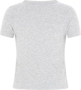 Guess T-shirt en coton m&eacute;lang&eacute; avec logo