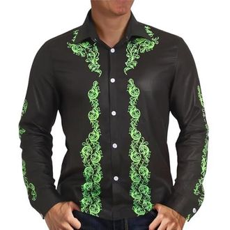 Generic T-shirt pour homme - Motif r&eacute;tro europ&eacute;en occidental - Imprim&eacute; - D&eacute;contract&eacute; - Confortable - Tendance - Commerce ext&eacute;rieur - Entreprise - Revers - Che