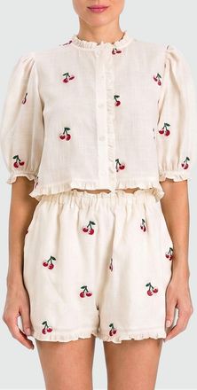 Twinset Hemdbluse Damen Farbe Cherry