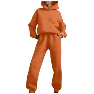 Generic Ensemble de v&ecirc;tements de d&eacute;tente pour femme - Tenue d&eacute;contract&eacute;e tendance - Ensemble 2 pi&egrave;ces - Haut &agrave; manches longues et pantalon pour la d&eacute;tente - E